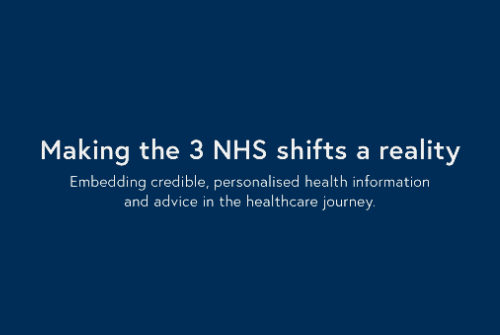 Joint statement: Making the 3 NHS shifts a reality - Personalised Care ...